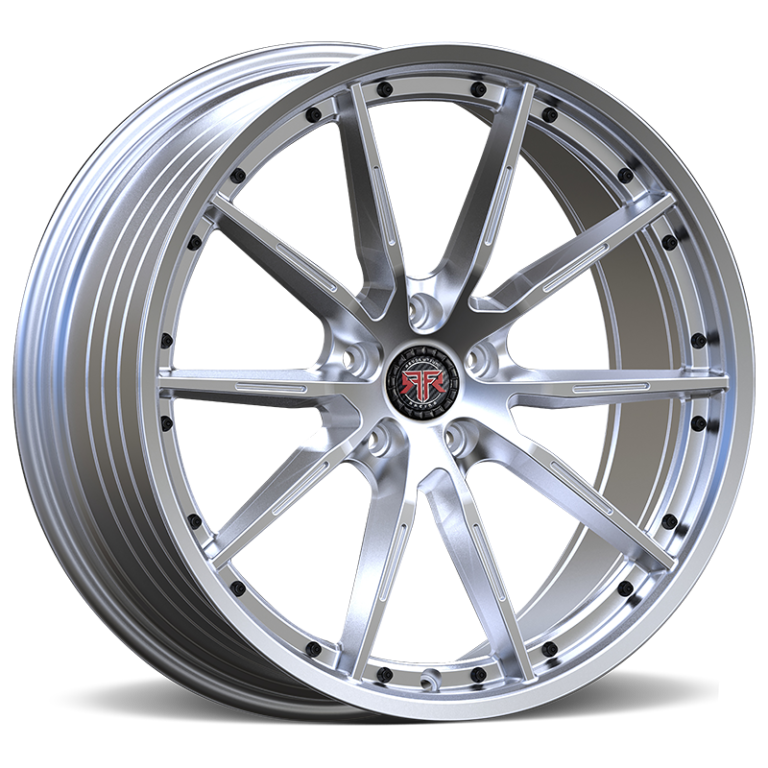 RR Flow Form RF1 in Silver – Black Rivets – VCT Wheels
