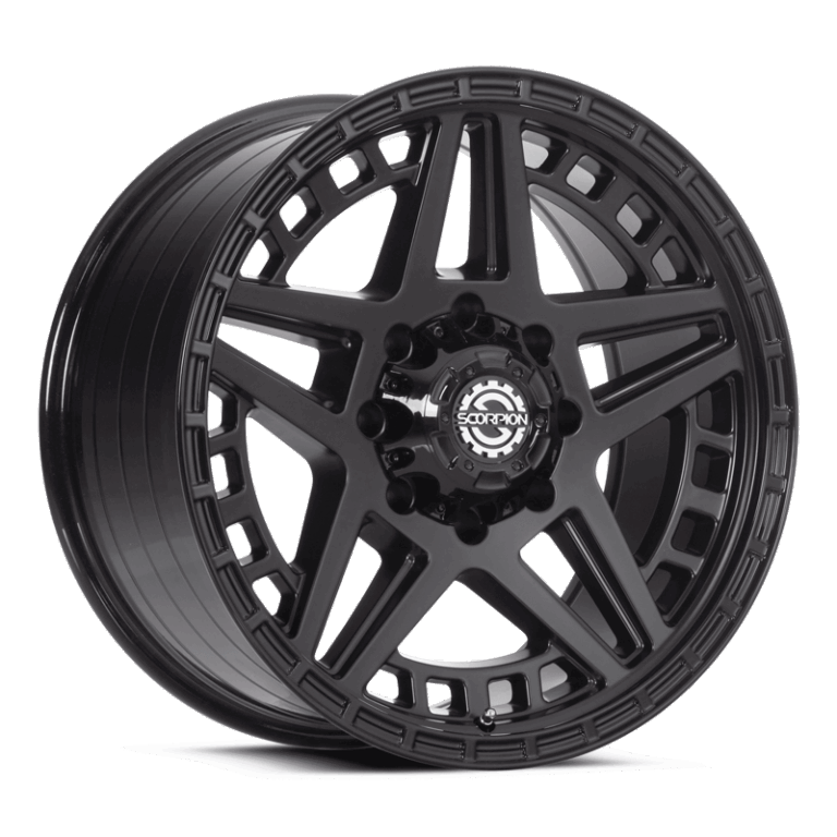 Scorpion Rebel in Matte Center Gloss Black LIP – VCT Wheels