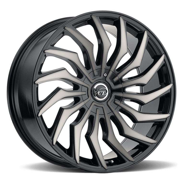 VCT Chopper Wheel in Tinted Black Machined – VCT Wheels