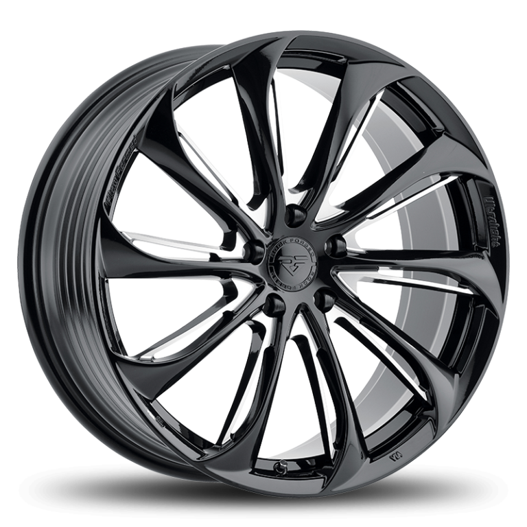 Rock Forged FF25 in Gloss Black Milled – VCT Wheels