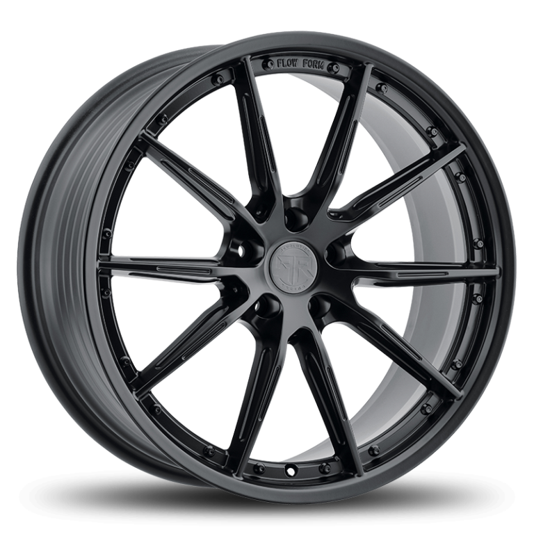 RR Flow Form RF1 in Satin Black – Black Rivets – VCT Wheels